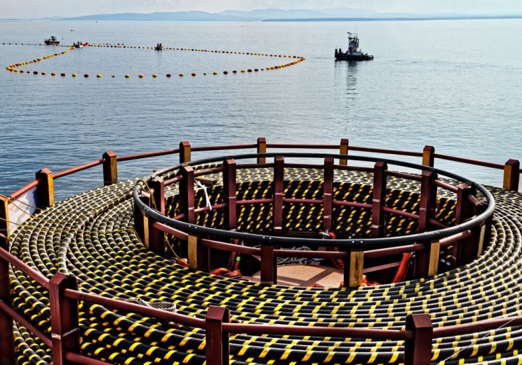 New Cables Beneath Lake Champlain | Caldwell Marine International